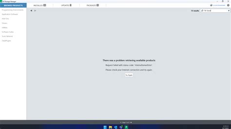 Solved Internalservererror In The Ni Package Manager Ni Community