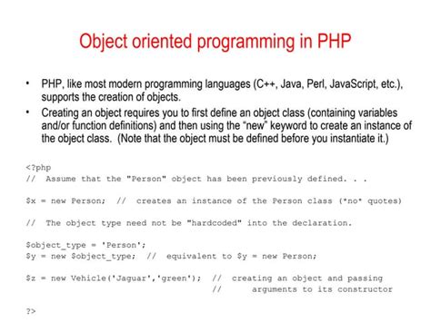 Synapseindia Object Oriented Programming In Php Ppt
