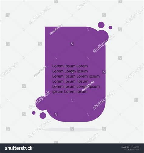 Text Box Design Simple Style Elegant Stock Vector Royalty Free 2221060319 Shutterstock