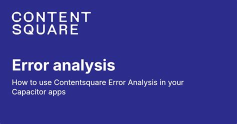 Error Analysis Capacitor