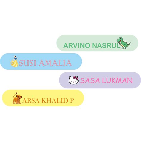 Jual Stiker Label Nama Kotak Label Buku Tanpa Cutting Shopee Indonesia