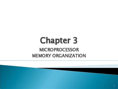 chapter 3 microprocessor memory organization 1 outline 3