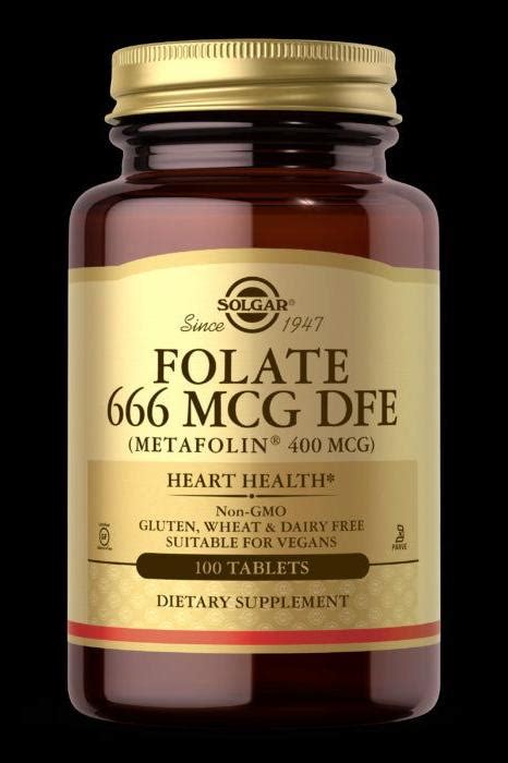 Solgar Folate Metafolin Stödjer Hälsan