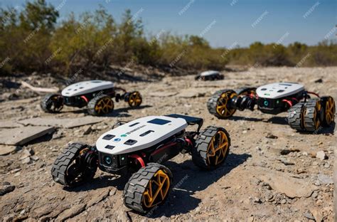 Premium Photo Autonomous Robots Exploring Rough Terrain