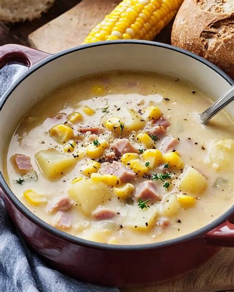 Creamy Ham Potato And Corn Chowder A Cozy Delight Flavorful Haven