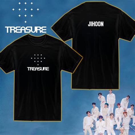 เสื้อยืด Kpop Big Treasure Names Treasure Merch เสื้อยืด Treasure