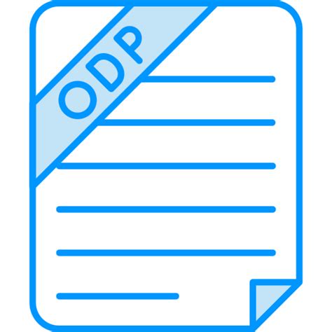 Odp File Generic Color Lineal Color Icon