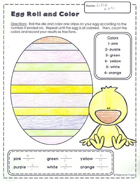 Easter Math Activities Primary Theme Park Worksheets Library