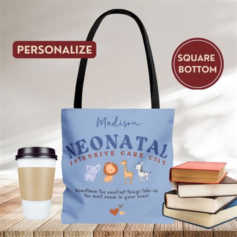 Neonatal Intensive Care Nurse Large Tote Bag Personalize Registered