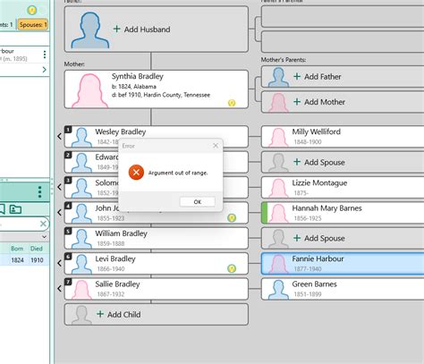 Argument Out Of Range Error2 Rootsmagic Rootsmagic Community