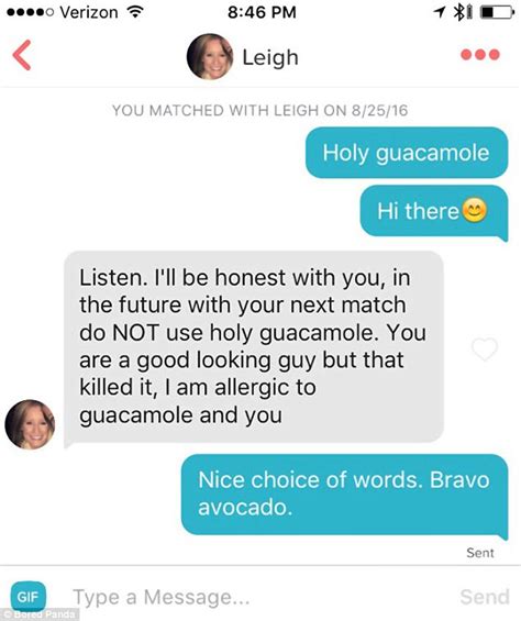 People Share The Best Openers They Have Received On Tinder Daily Mail Online