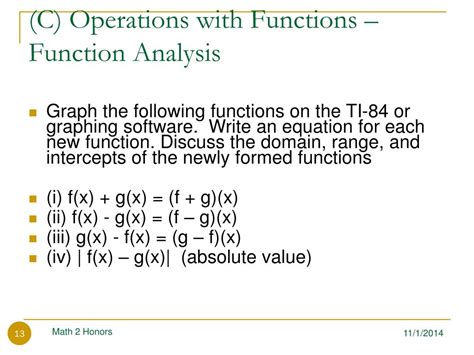 PPT Lesson 7 Algebraic Combinations Of Functions PowerPoint
