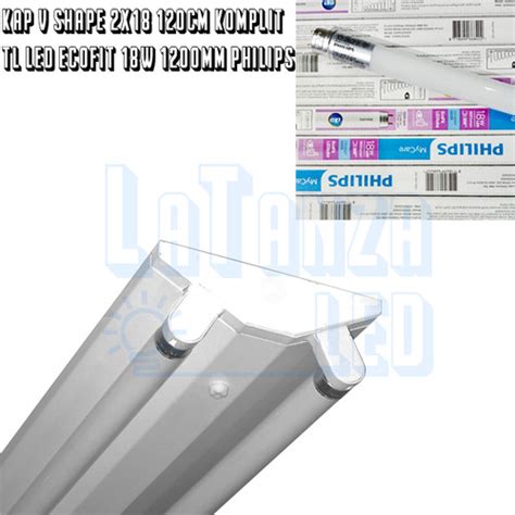 Jual Kap Lampu V Led X Cm Kap V Tl X Philips Komplit Jakarta Pusat Latanza Led