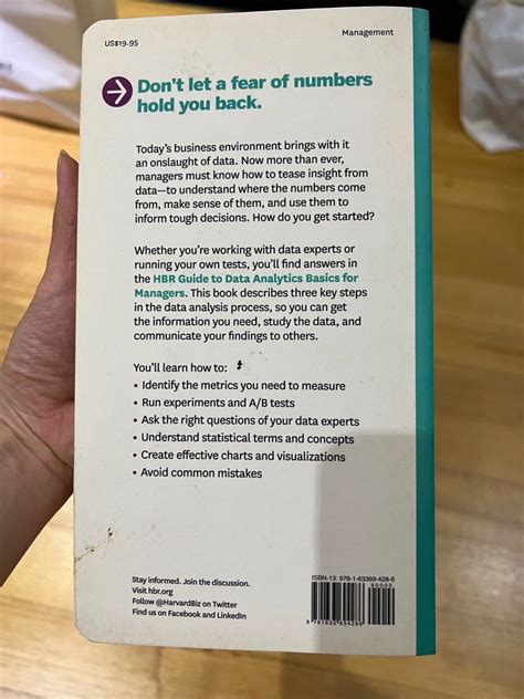 Hbr Guide To Data Analytics Basics For Managers Hobbies And Toys Books