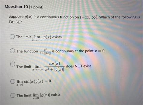 Solved For The Function F X {x2−1x2 4 2 X≤0x 0 Which Of The