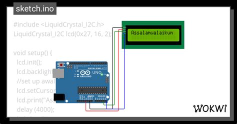 Muhamad Eka H LCD I2C Copy Wokwi ESP32 STM32 Arduino Simulator