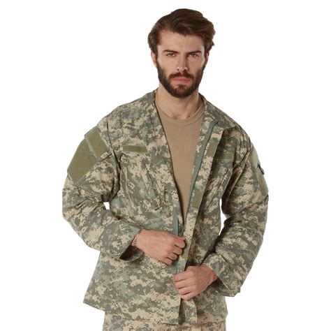 Mens Camo Combat Uniform Shirt By Rothco Legendary Usa