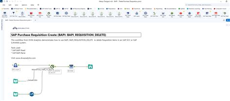Sap Purchasing Delete Purchase Requisitions With Alteryx Community