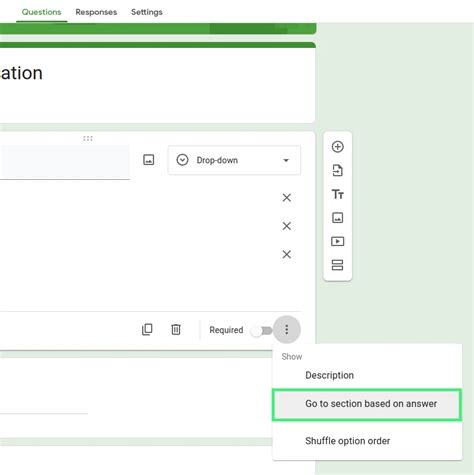 Google Forms Conditional Branching Nerdy Form