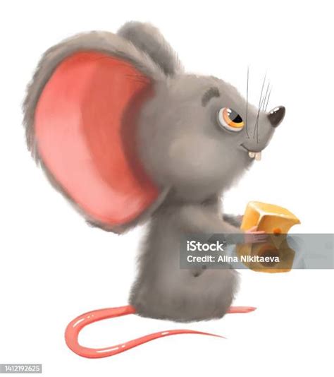 하얀 배경에 고립 된 마담 치즈 슬라이스 손으로 그린 유치한 보육원 만화 클립 아트가있는 귀여운 수채화 마우스 쥐 아이에 대한 스톡 벡터 아트 및 기타 이미지 Istock