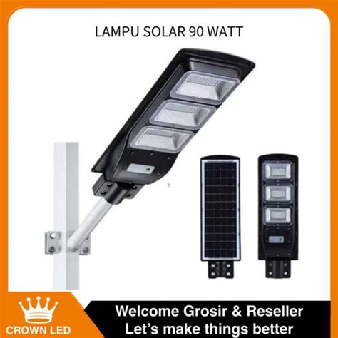 Promo Lampu Jalan Pju Led Solar Cell W Panel Surya Sorot Watt W Multicolor Diskon