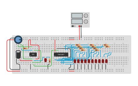 Circuit Design Leds Secuencia Tinkercad