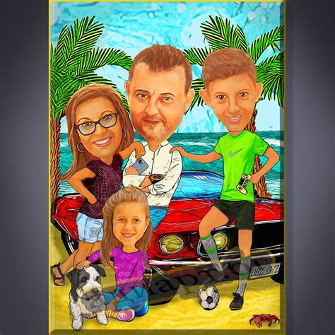 Карикатура по снимка Художествени аранжорни Бургас Страхотен подарък за всякакъв пово