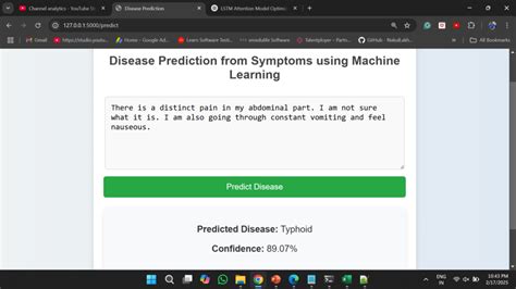 Disease Prediction From Symptoms Using Machine Learning With Flask App Project