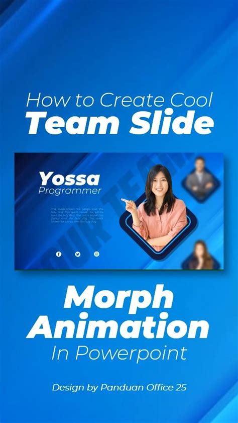 How To Create Cool Team Slide Morph Animation In Powerpoint