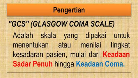 Gcs Tingkat Kesadaran Pptx