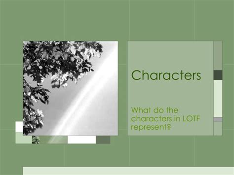 Ppt Characters Powerpoint Presentation Free Download Id6135075