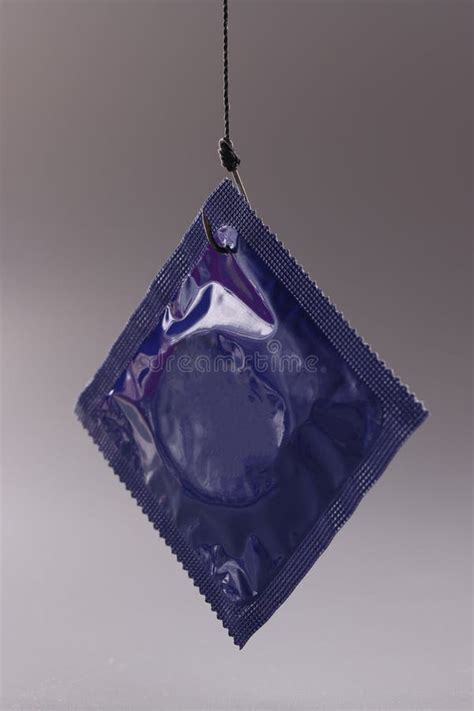 Blue Condom Packaging On Gray Background Safe Sex Rules Stock Image Image Of Ready Adult