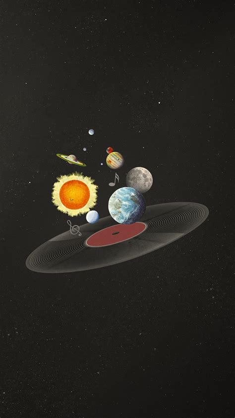 Floating Planets Vinyl Record Space Premium Photo Illustration Rawpixel