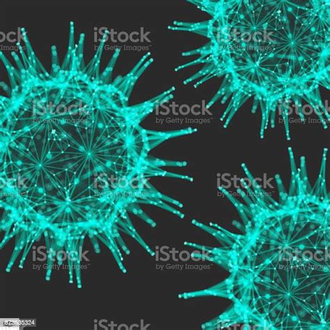 Sphere With Connected Lines And Dots Glowing Grid Connection Structure Wireframe Vector