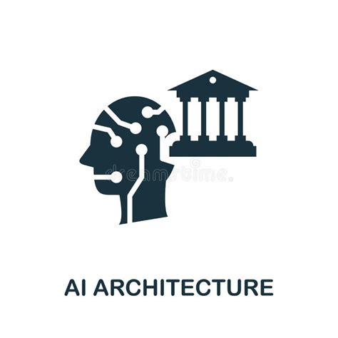 Ai Architecture Icon Creative Simple Design From Artificial