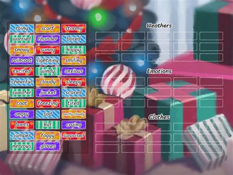 6 H Weather And Emotions Group Sort