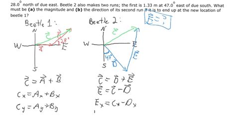 vector addition and subtraction examples