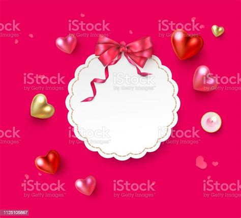 성 발렌타인의 날 디자인을 위한 3d 마음으로 종이 인사말 카드 서식 파일 2월에 대한 스톡 벡터 아트 및 기타 이미지 2월 3차원 형태 공단 Istock