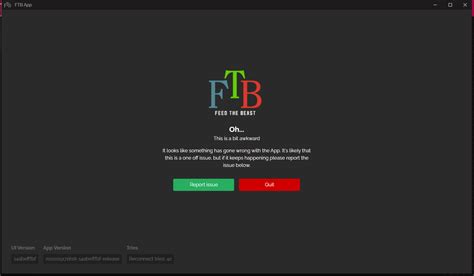 Bug FTB Refuses To Open Connect Issue 575 FTBTeam FTB App GitHub