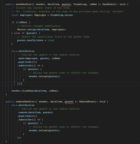 Sample Code Of Editing Treelist Does Not Work On Stackblitz Issue Telerik Kendo