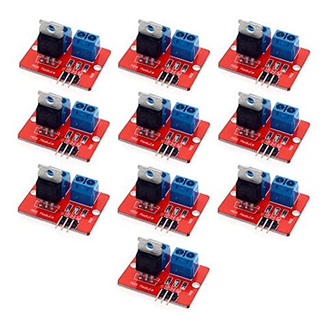 Onyehn 10pcs 0 24v Mosfet Button Irf520 Mos Driver Module For Arduino Mcu Arm Raspberry Pi In
