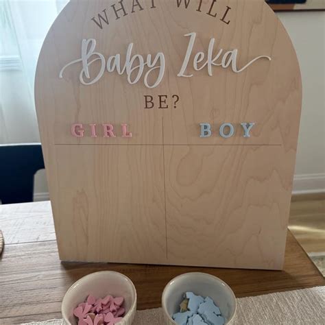 Gender Reveal Board Boy Or Girl Guessing Board Gender Voting Game
