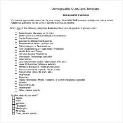 10 Demographic Survey Templates Pdf Word Excel