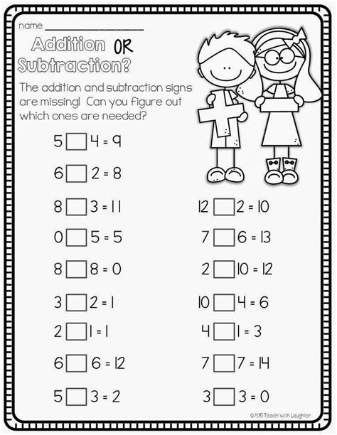 add and subtract within 20 worksheets