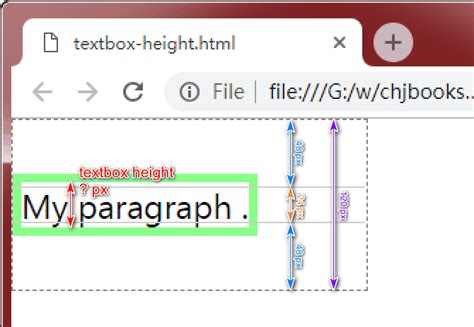 Javascript HTML How Do I Know The Height Of A Textbox Stack