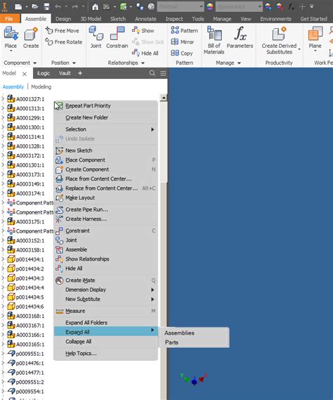 Solved Model Browser Expand All Assemblies Or Parts Only Option