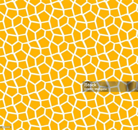 Seamless Vector Mosaic Pattern Irregular Cells Background Voronoi