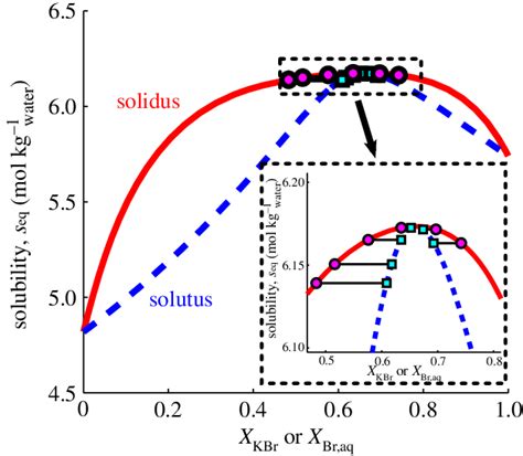 Solubility Phase Diagram Of The Kbr Kcl H 2 O System Adapted From Download Scientific Diagram