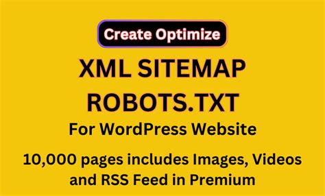 i will create optimize xml sitemap robots txt for wp website seo for