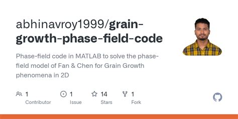 Github Abhinavroy Grain Growth Phase Field Code Phase Field Code